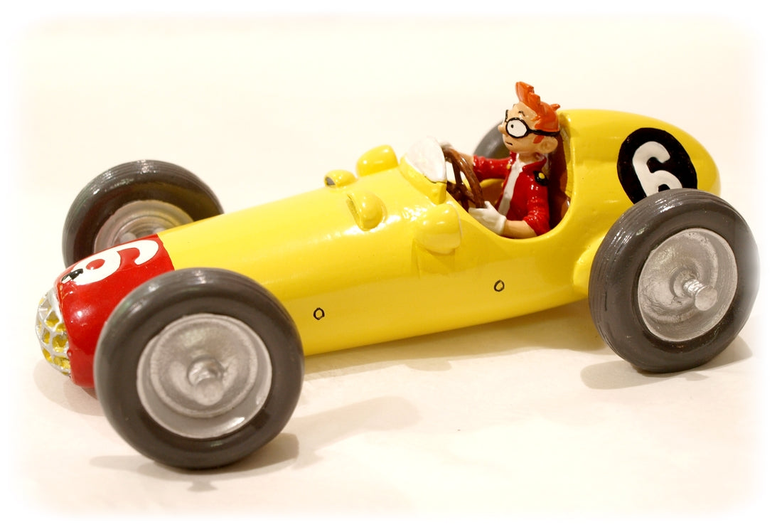 SPIROU - DANS SA VOITURE DE COURSE N°6 - véhicule et figurine métal 17 ...