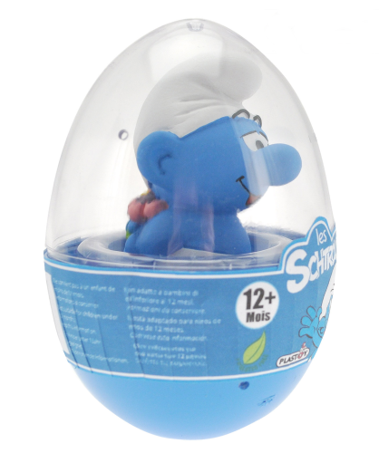 LES SCHTROUMPFS: SCHTROUMPF TIMIDE "OEUF" - mini-figurine 6 cm, plastoy ...