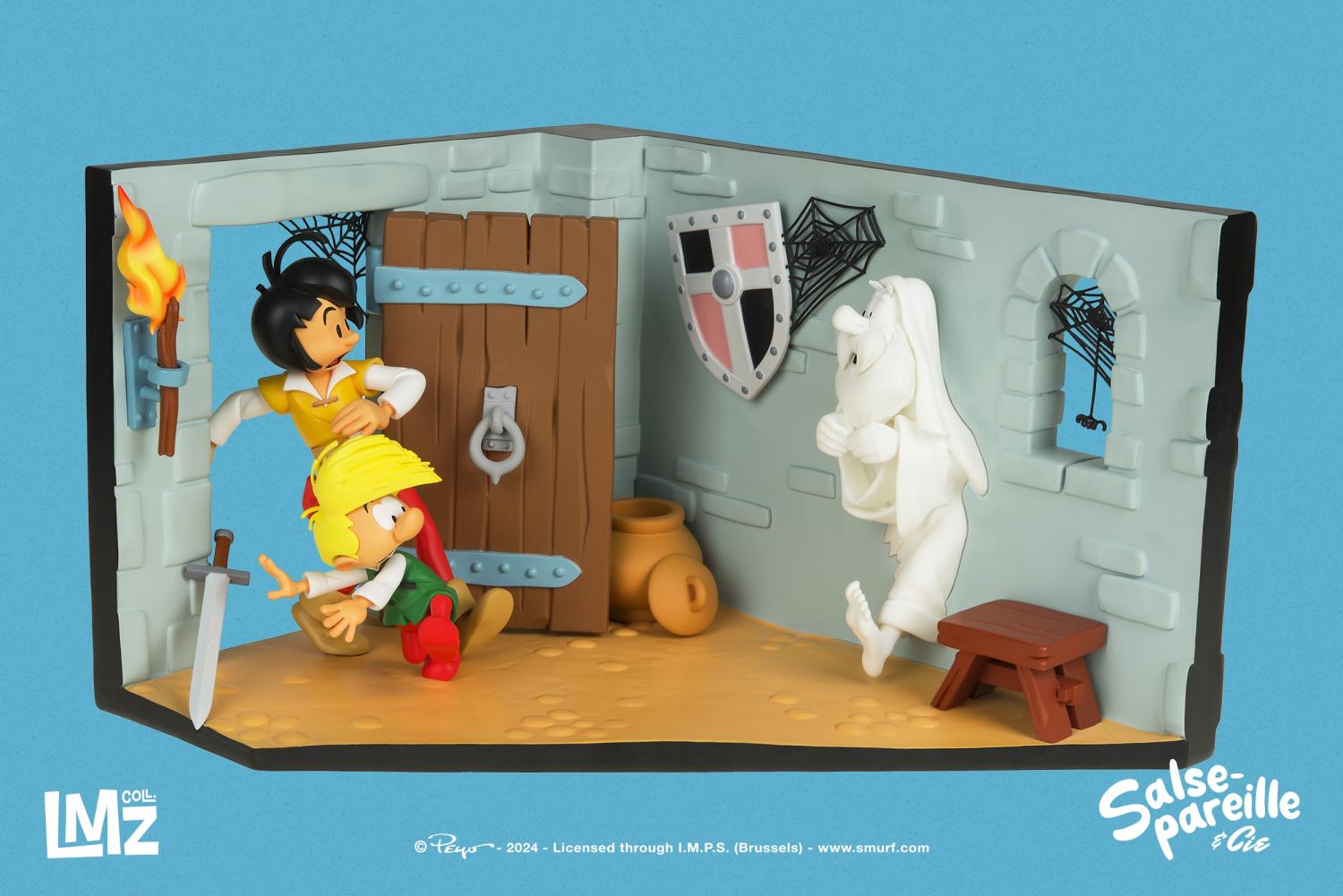 Statuette de collection Johan, Pirlouit et le fantôme du Sire Aldebert – La Marque Zone