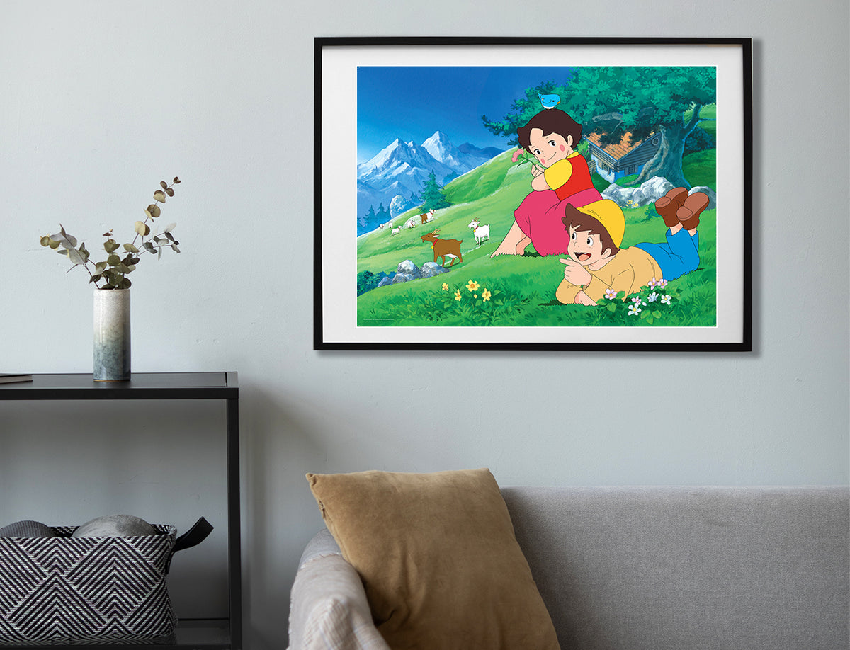 Puzzle Heidi "La promenade dans les Alpes" 1000 pièces Les séries de N ...