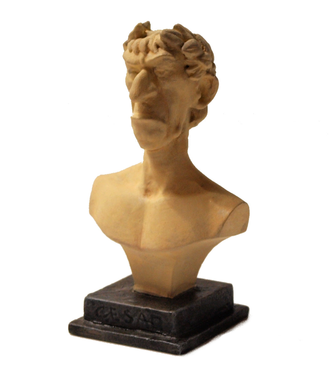 ASTERIX: OBJETS ASTERIX: LE BUSTE DE JULES CESAR - figurine métal, pixi ...