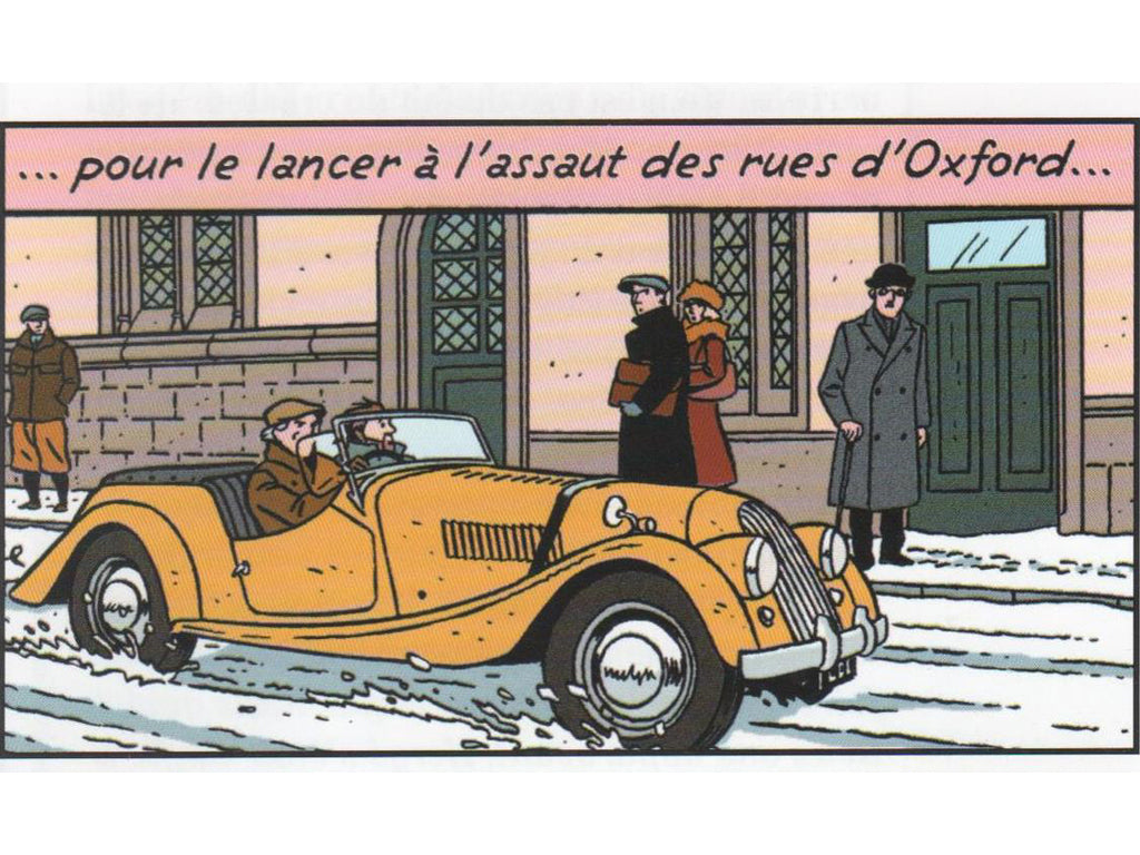 BLAKE ET MORTIMER: MORGAN PLUS 4 "ORANGE" - véhicule en résine 31 cm ...