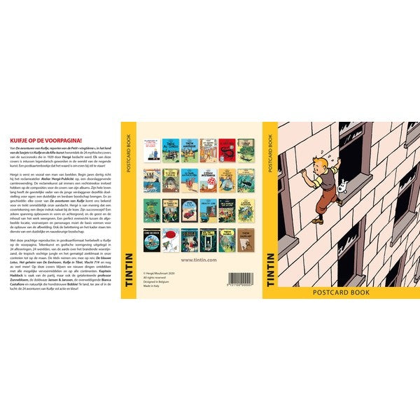 Set de 24 couvertures des albums de Tintin Hergé Moulinsart 2020 31311 ...