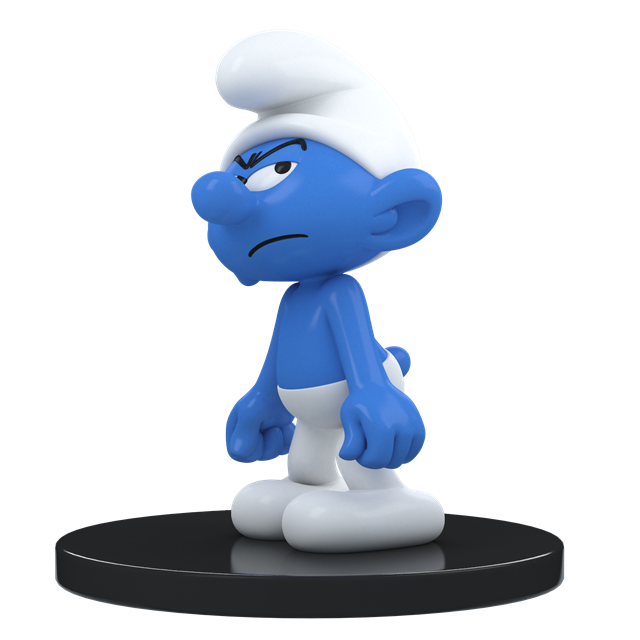 Figurine Schtroumpf Grognon Blue Resin Puppy 2021 700104 – La Marque Zone