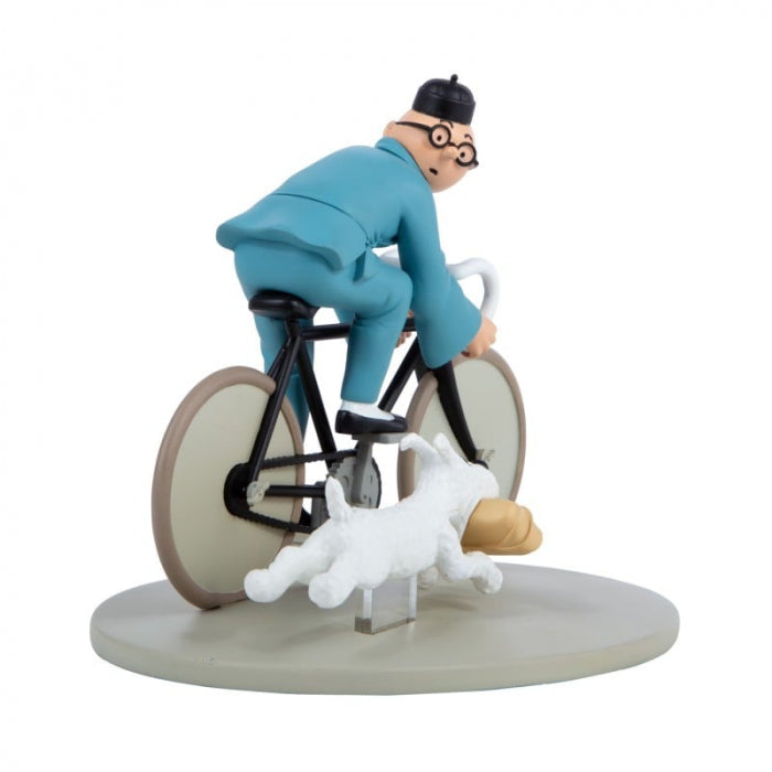 Figurine Tintin et Milou à vélo "Le Lotus Bleu", version colorisée Tin ...