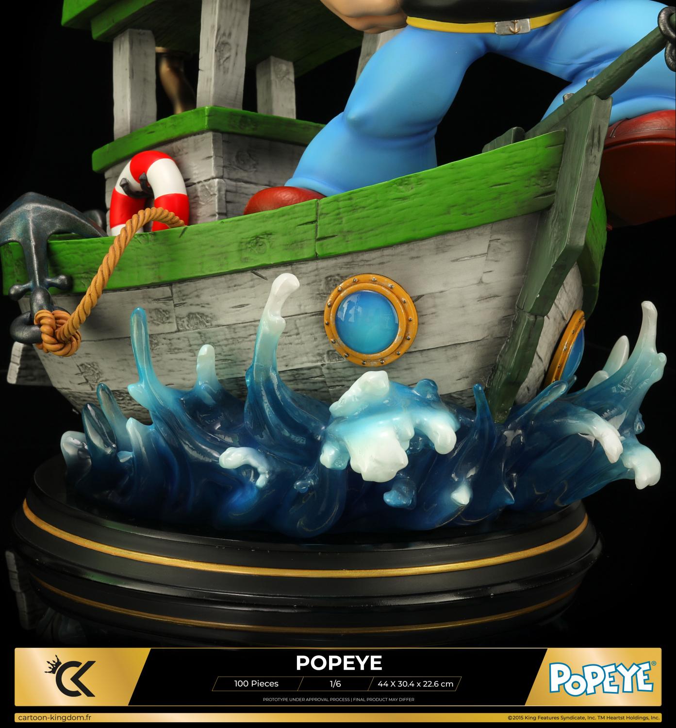 Figurine de collection Popeye, S.S. Spinach Boat Version 1/6 Cartoon K ...