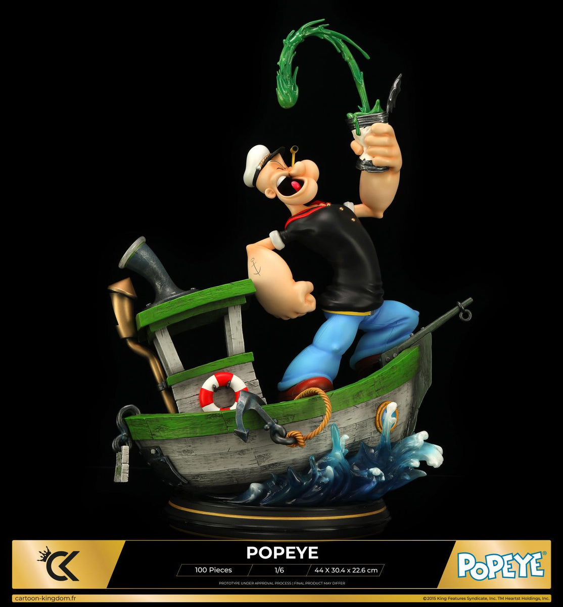 Figurine de collection Popeye, S.S. Spinach Boat Version 1/6 Cartoon K ...