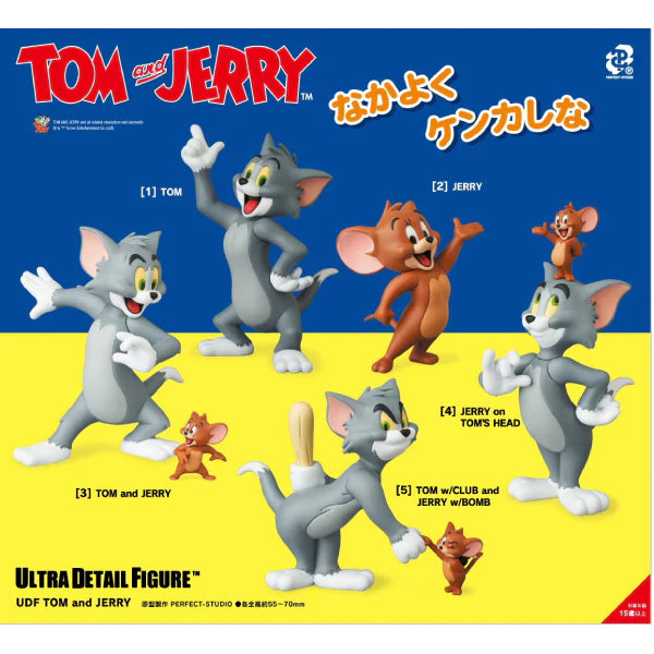 Figurine Tom & Jerry, Tom w/ club and Jerry w/ bomb Medicom Ultra Deta ...