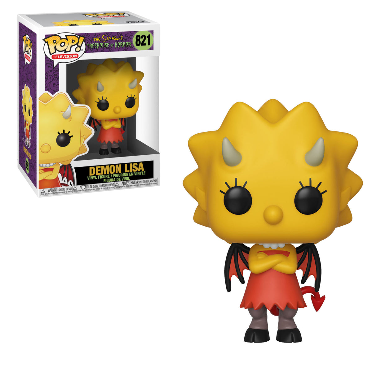 Figurine Funko Pop Demon Lisa The Simpsons 821 39721 Treehouse Of ...