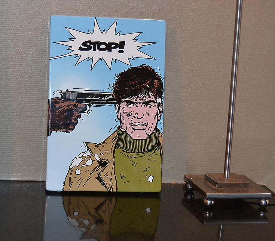 XIII: "STOP" - plaque émaillée 20 x 30 cm, les ateliers du triangle ...