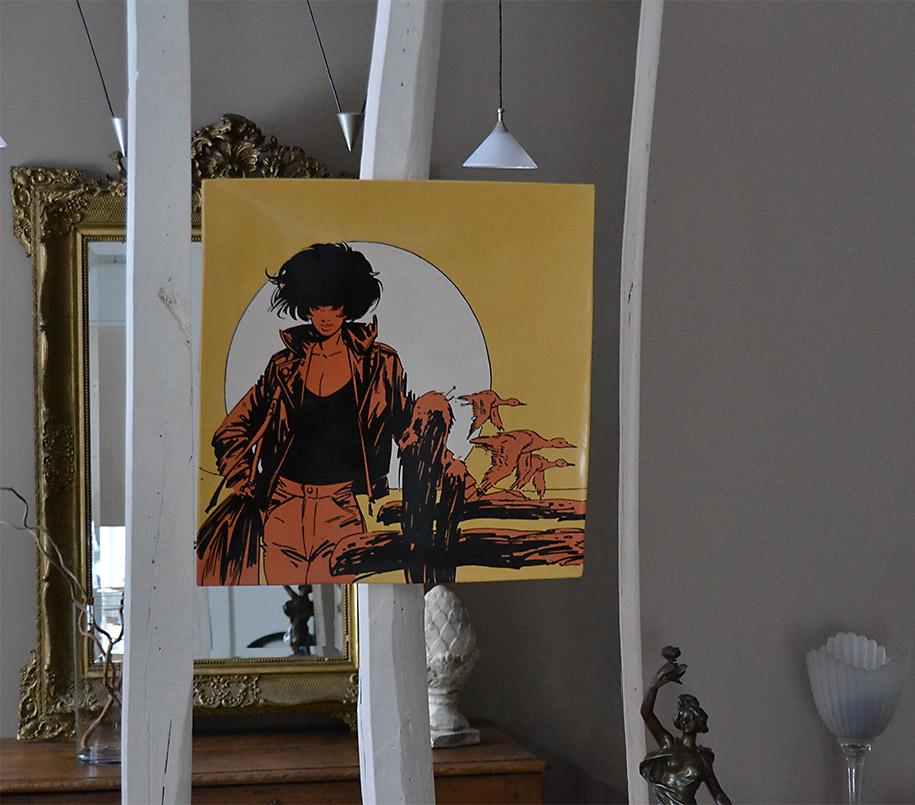 XIII - MAJOR JONES - plateau en céramique émaillée 50 x 50 cm, les ...