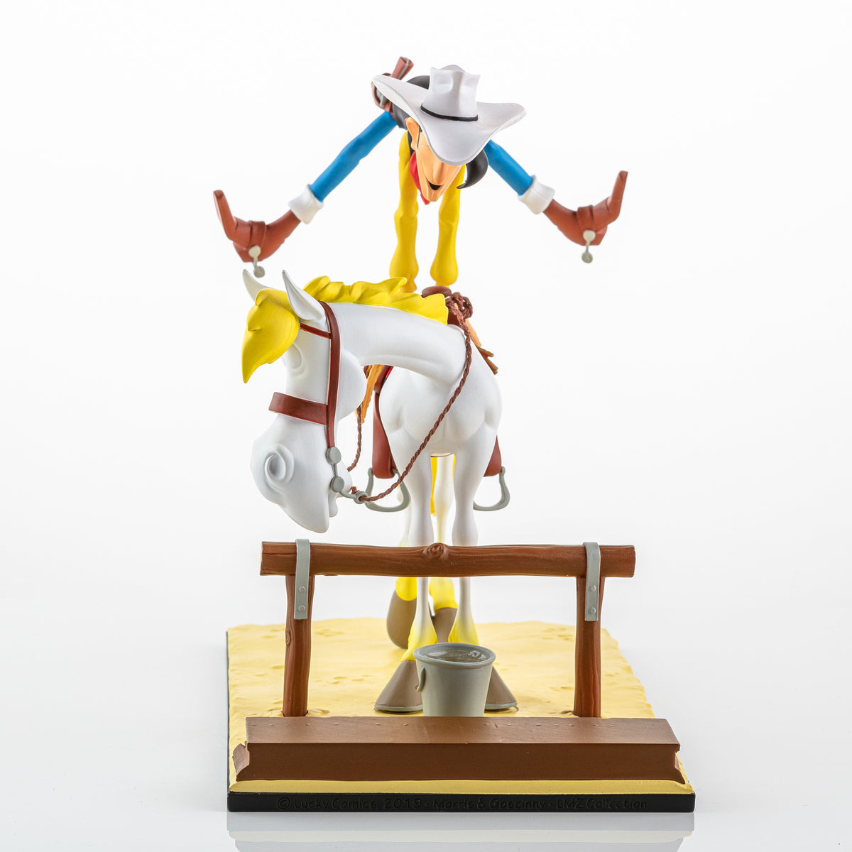 Statuette De Collection Lucky Luke Jolly Jumper En Avant Old Boy