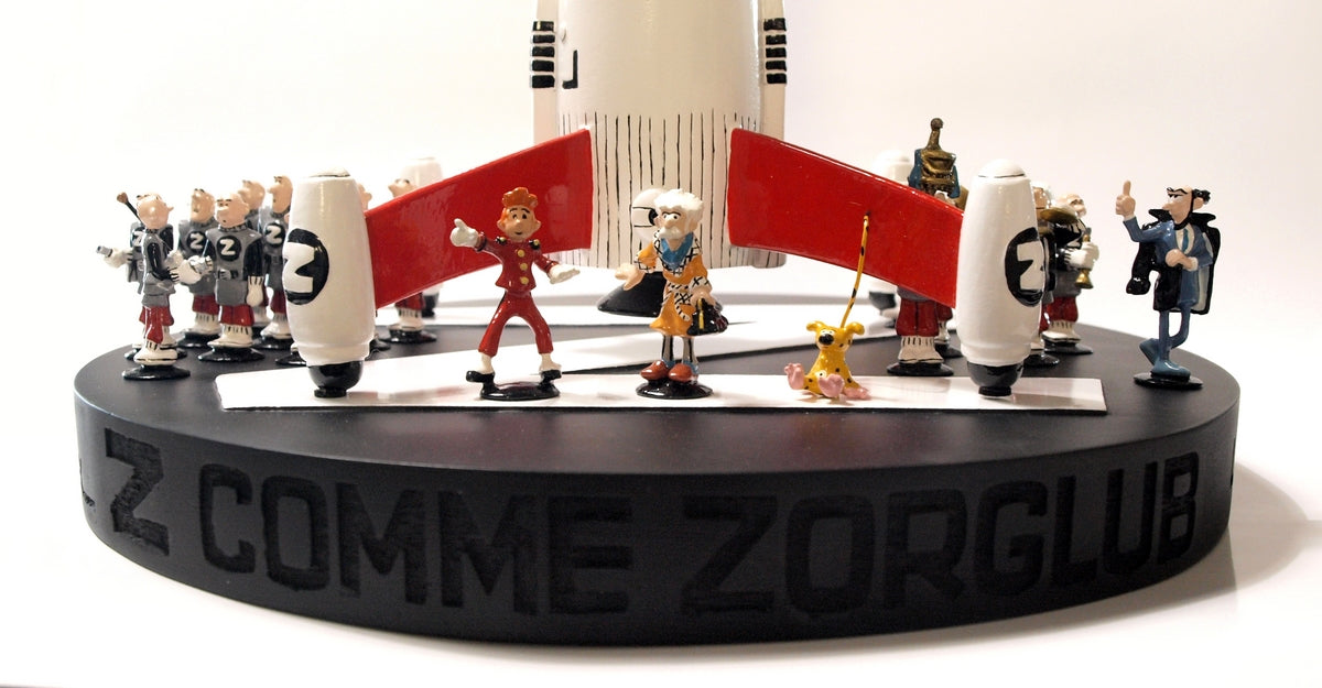 SPIROU: Z COMME ZORGLUB - coffret 20 mini-figurines + fusée 26 cm, pixi ...