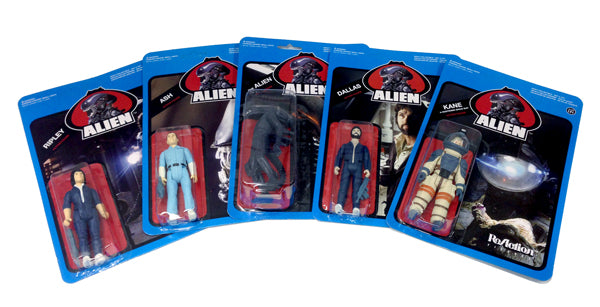 ALIEN: ReAction Figures blue cards - assortiment de 6 figurines ...