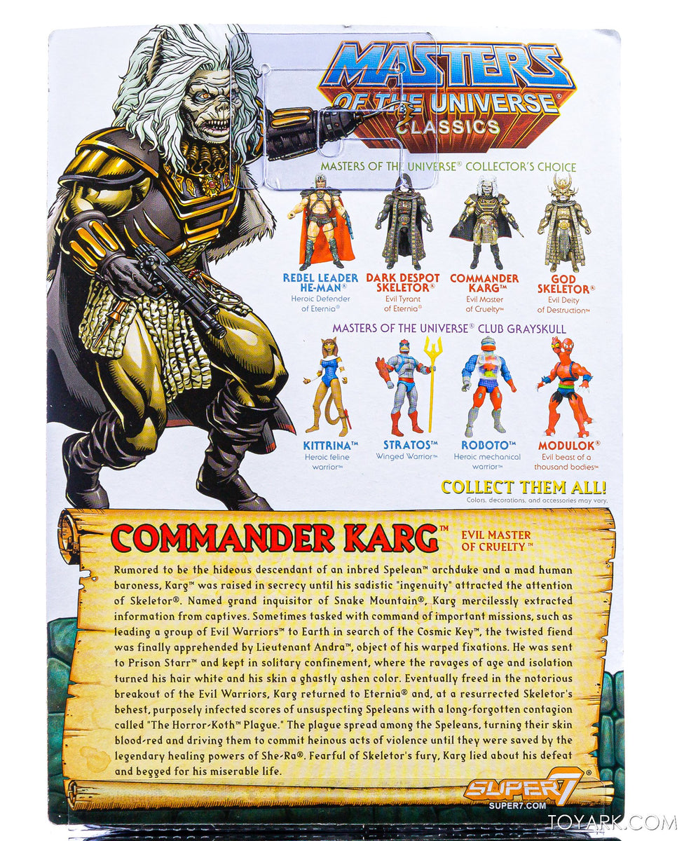 Figurine Super7 Commander Karg William Stout's Concept MOTU 03881 – La ...
