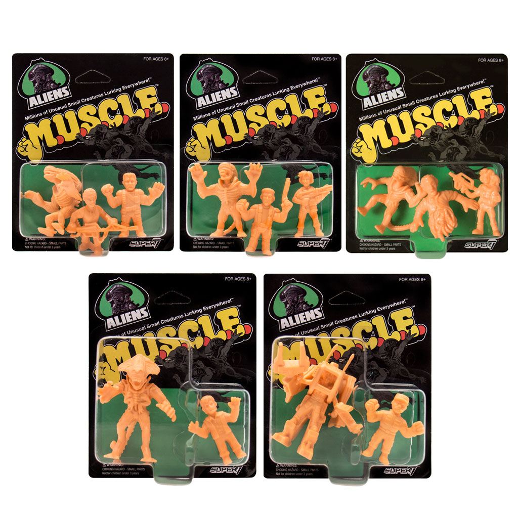 Figurines Aliens Super7 MUSCLE assortiment de 5 packs – La Marque Zone