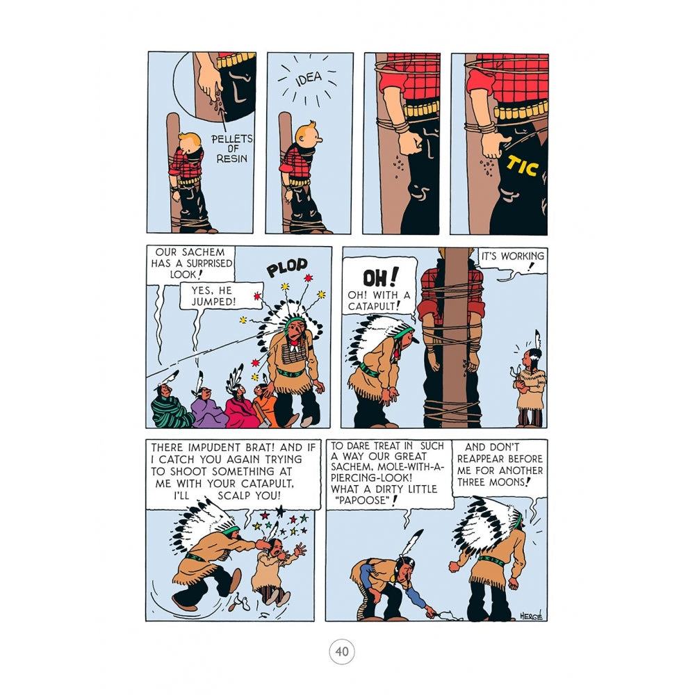 Tintin in America awakes Colorized version Moulinsart 2020 – La Marque Zone