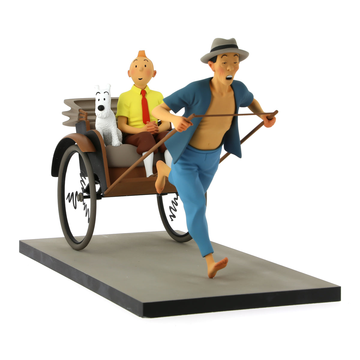 statuette résine Tintin Pousse-Pousse Moulinsart – La Marque Zone