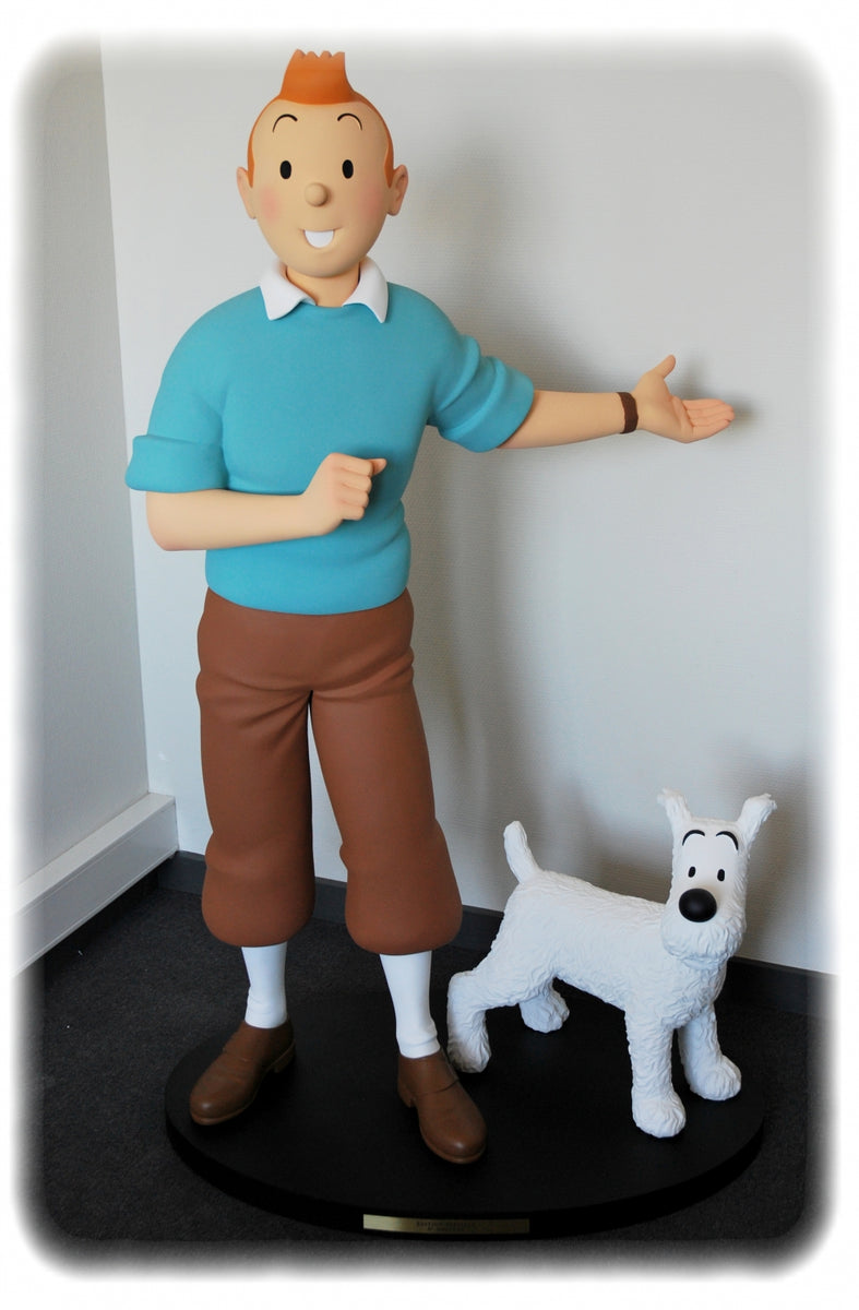 TINTIN: "C'EST MERVEILLEUX..." - statue résine 1 mètre 35, moulinsart ...