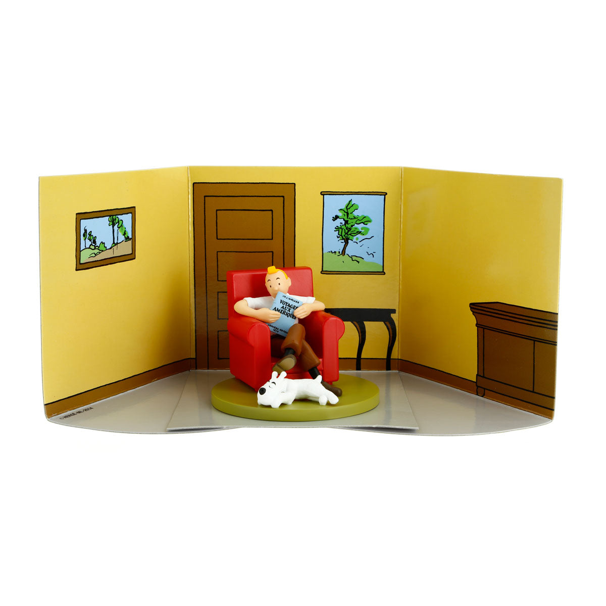 TINTIN: TINTIN AT HOME - coffret figurine plastique 8 cm, moulinsart ...