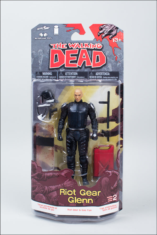 THE WALKING DEAD (comic): RIOT GEAR GLENN - figurine articulée 13 cm ...